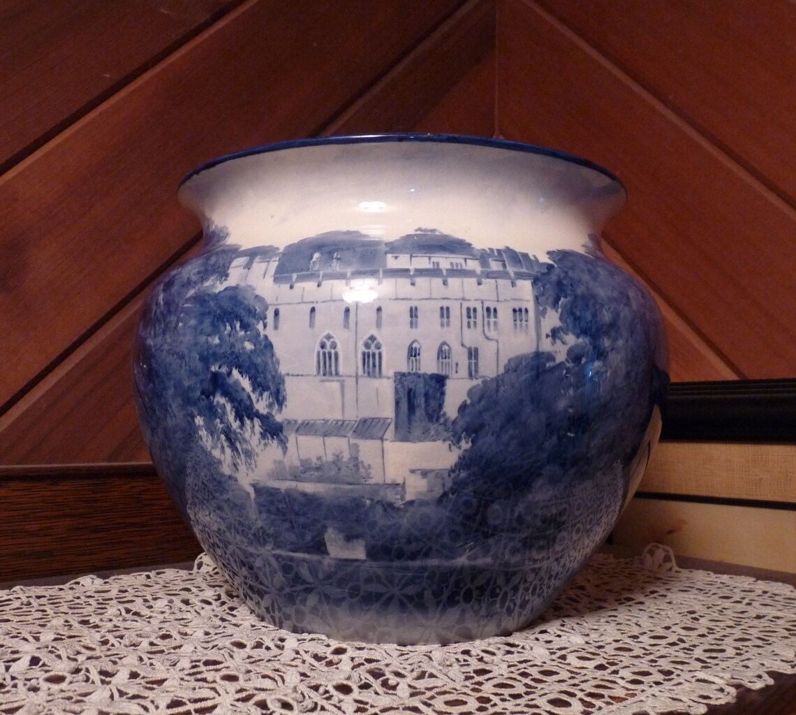 19c Signed W BROWN Doulton Burslem Pottery Large Cache Pot - Etsy