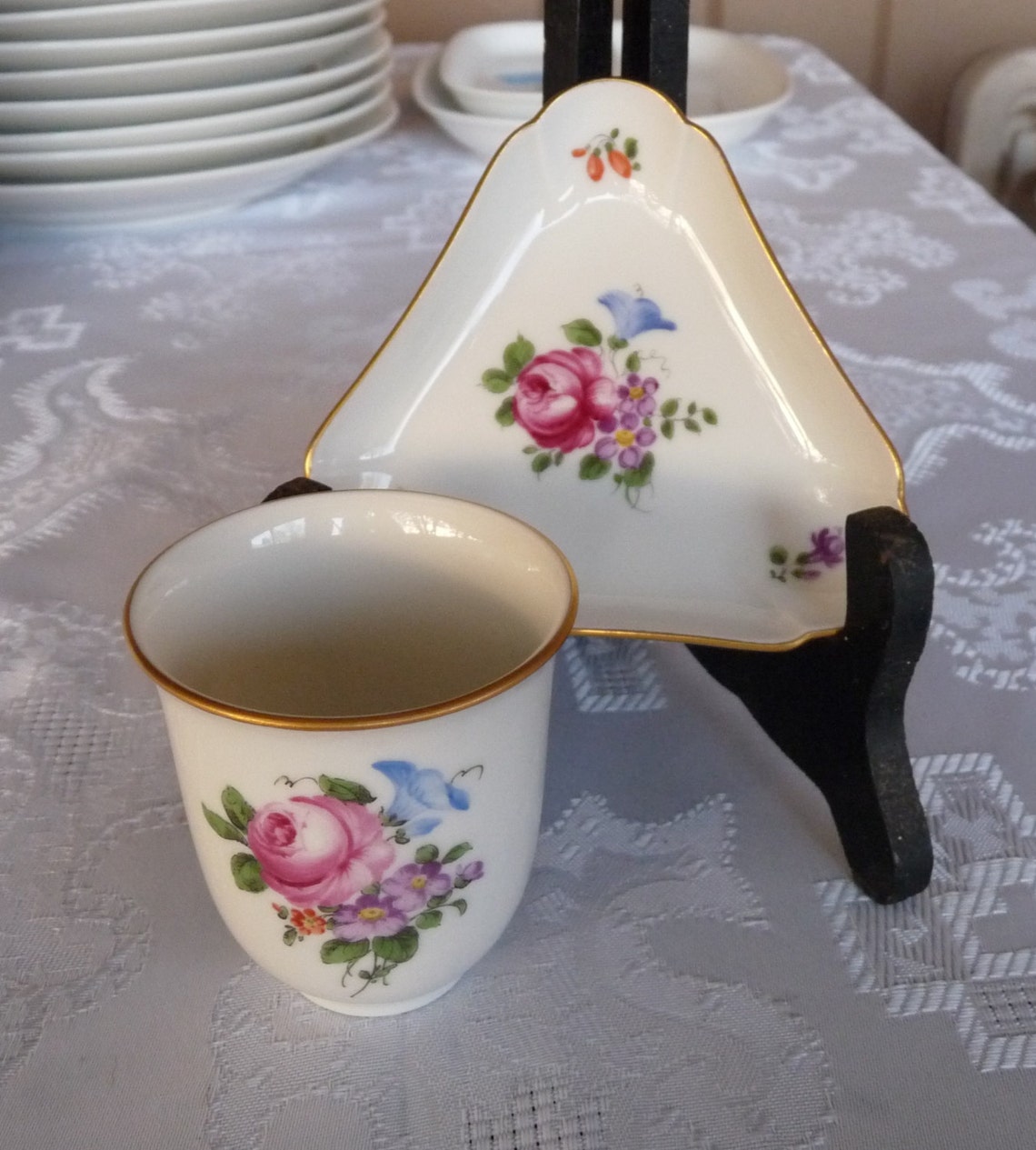 Augarten WIEN Vienna FLORAL BOUQUET 5052 Lot 2 Porcelain - Etsy