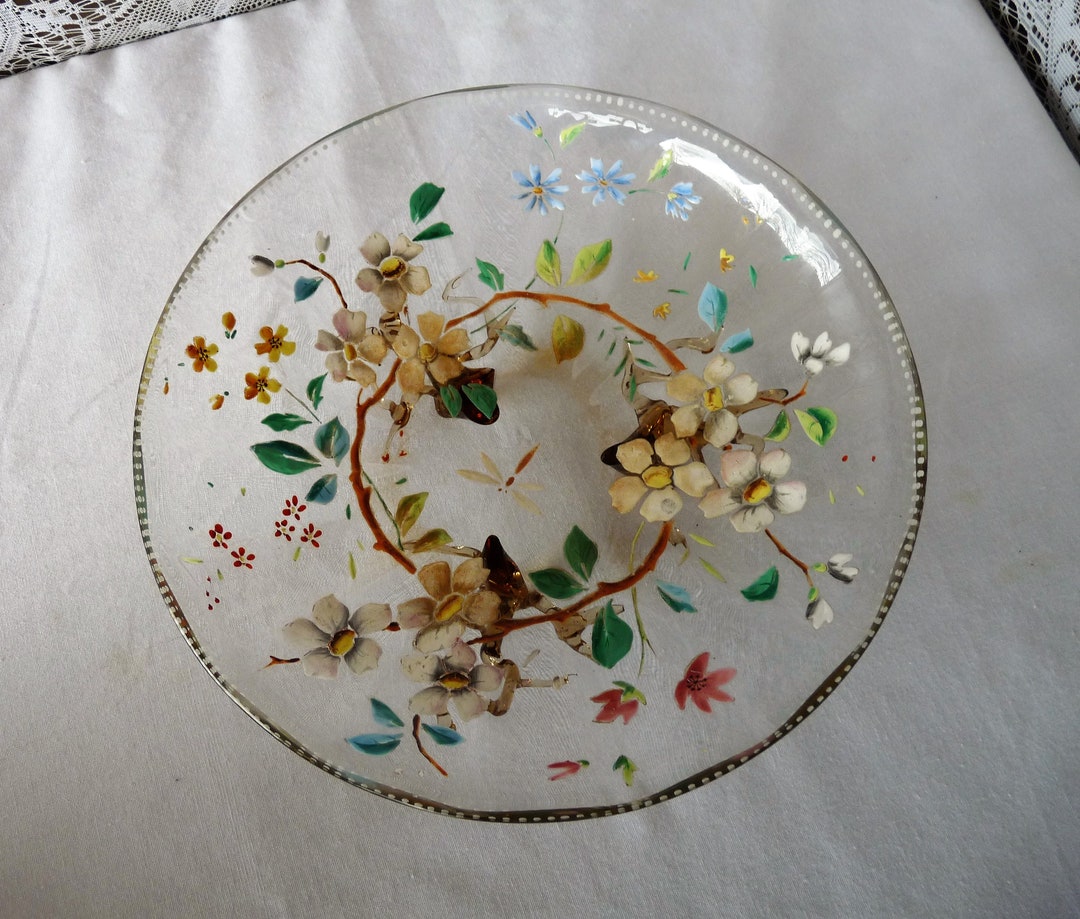 MOSER Glass or Manner of (steven & Williams) - Applied Branch Shaped ...