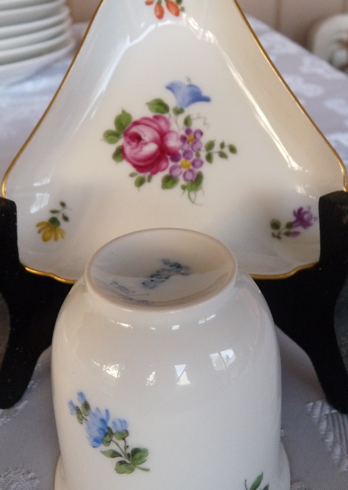 Augarten WIEN Vienna FLORAL BOUQUET 5052 Lot 2 Porcelain - Etsy