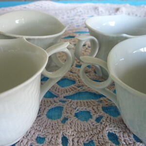 Meissen Germany Signed Weifs Wave White Shape Waves Relief - SET 4 ...