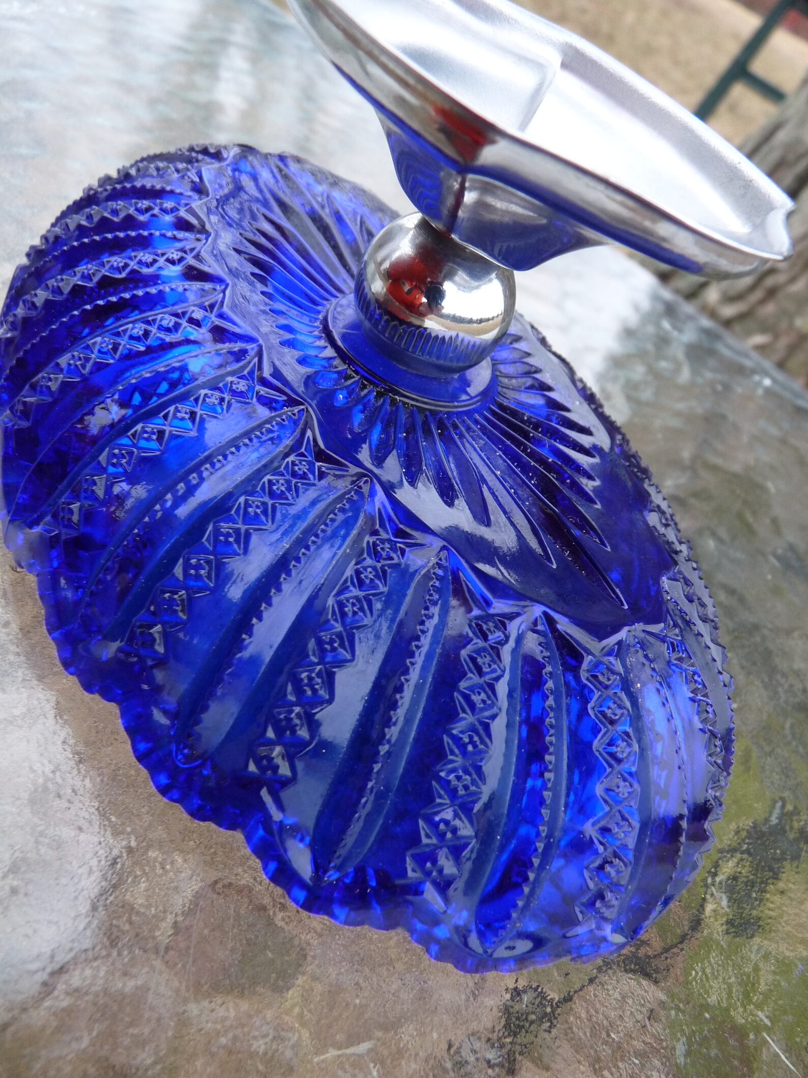 George Duncan & Miller Co. Cobalt Blue Pressed Glass 42 - Etsy