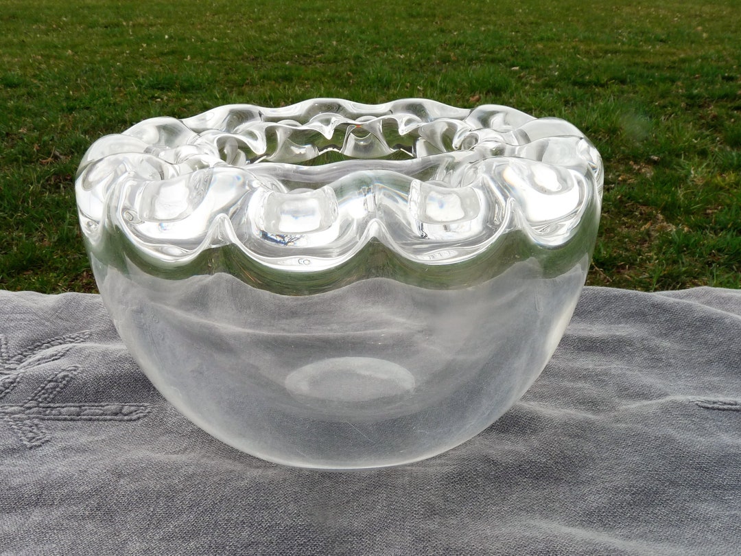 STEUBEN Crystal American Art Glass CENTERPIECE - Deco Modern ...