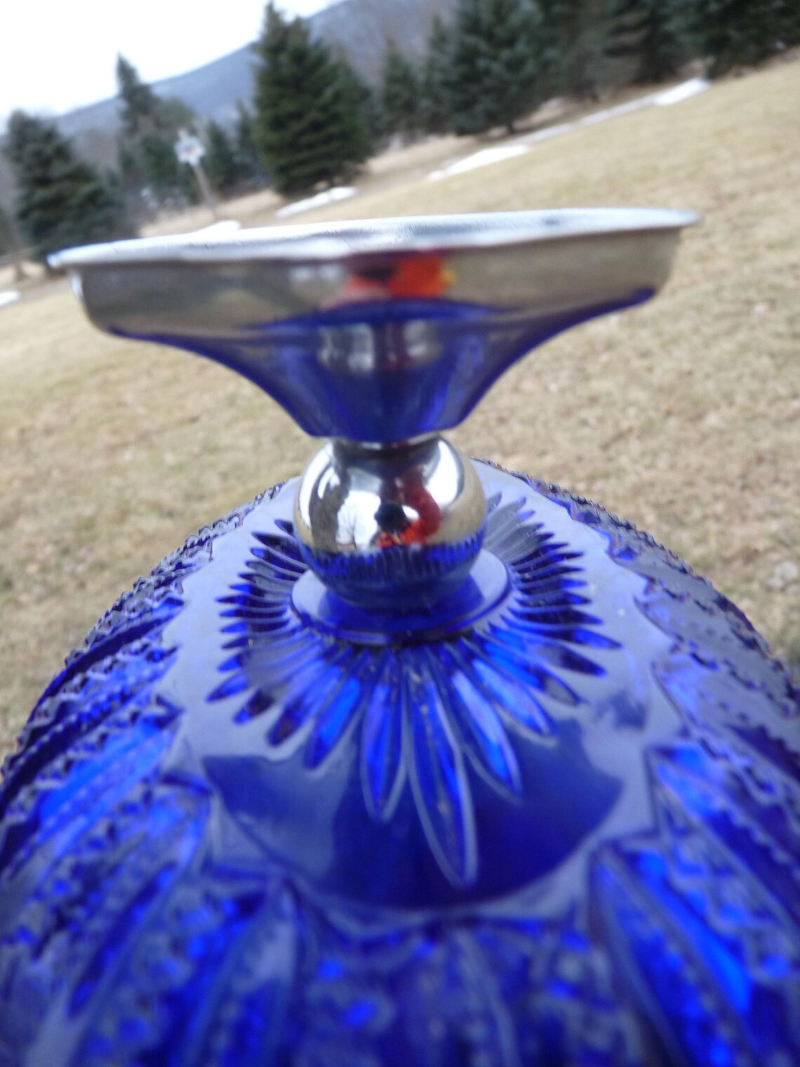 George Duncan & Miller Co. Cobalt Blue Pressed Glass 42 - Etsy