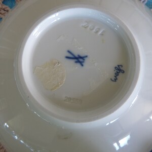 Meissen Germany Signed Weifs Wave White Shape Waves Relief - SET 4 ...