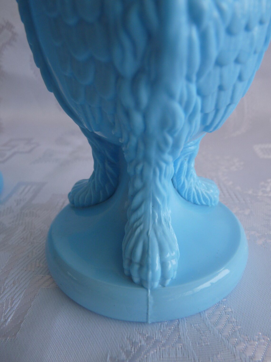 Edward Moore & Co. c.1880 Pair Opaline Blue color | Etsy