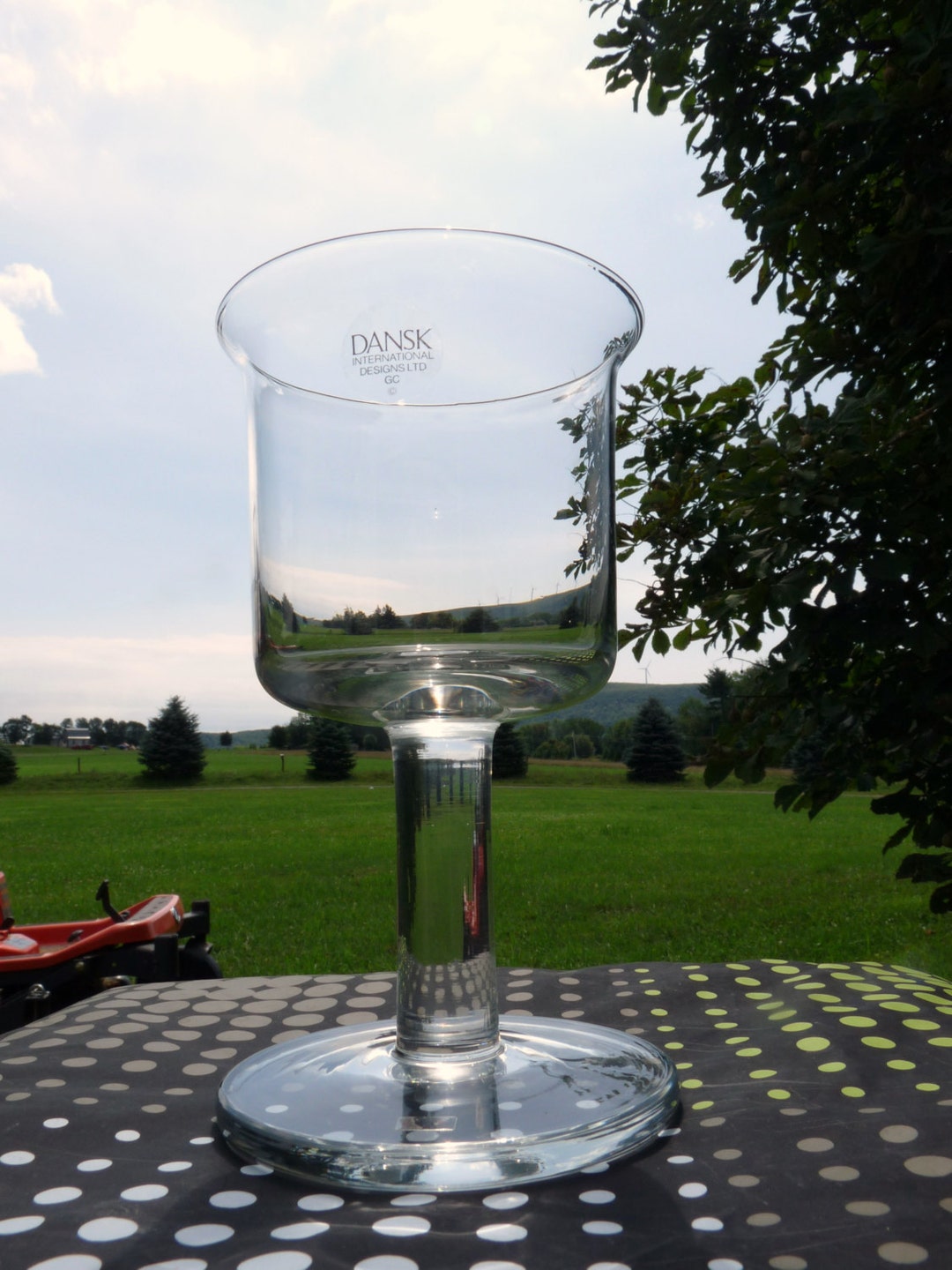 SET 4 - DANSK Mid-century Danish Style Pedestal Crystal "adrianna ...