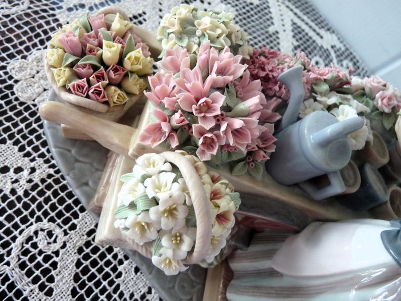 Lladro Spain #1454 " Flowers of the Season" Statuette Figurine by ...