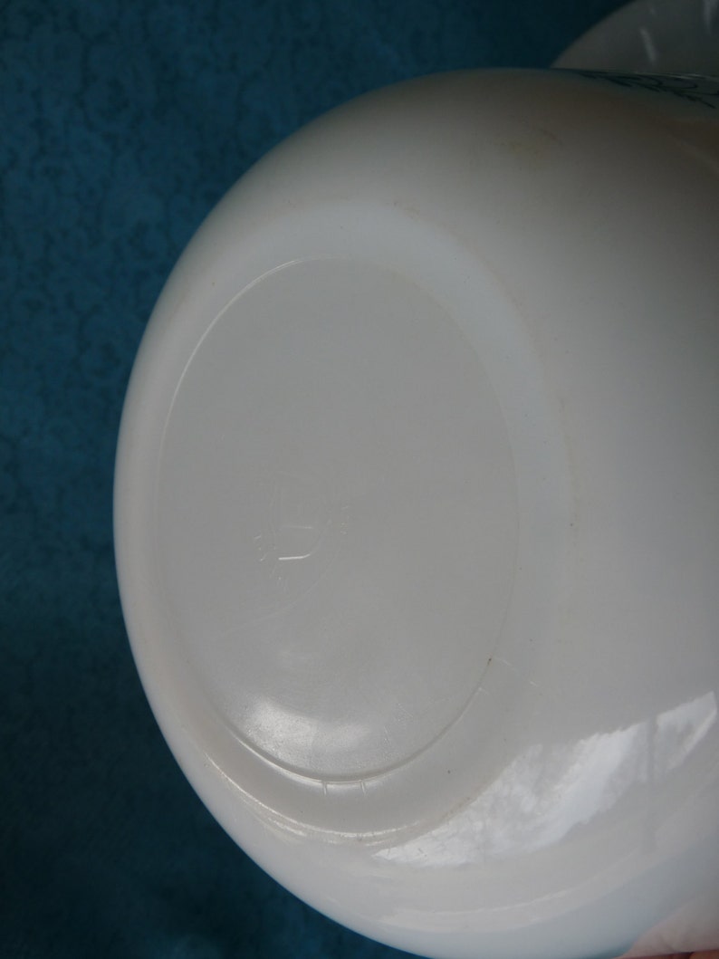 Federal Milk Glass 1960s Teal Scandinavian Pattern Set of - Etsy