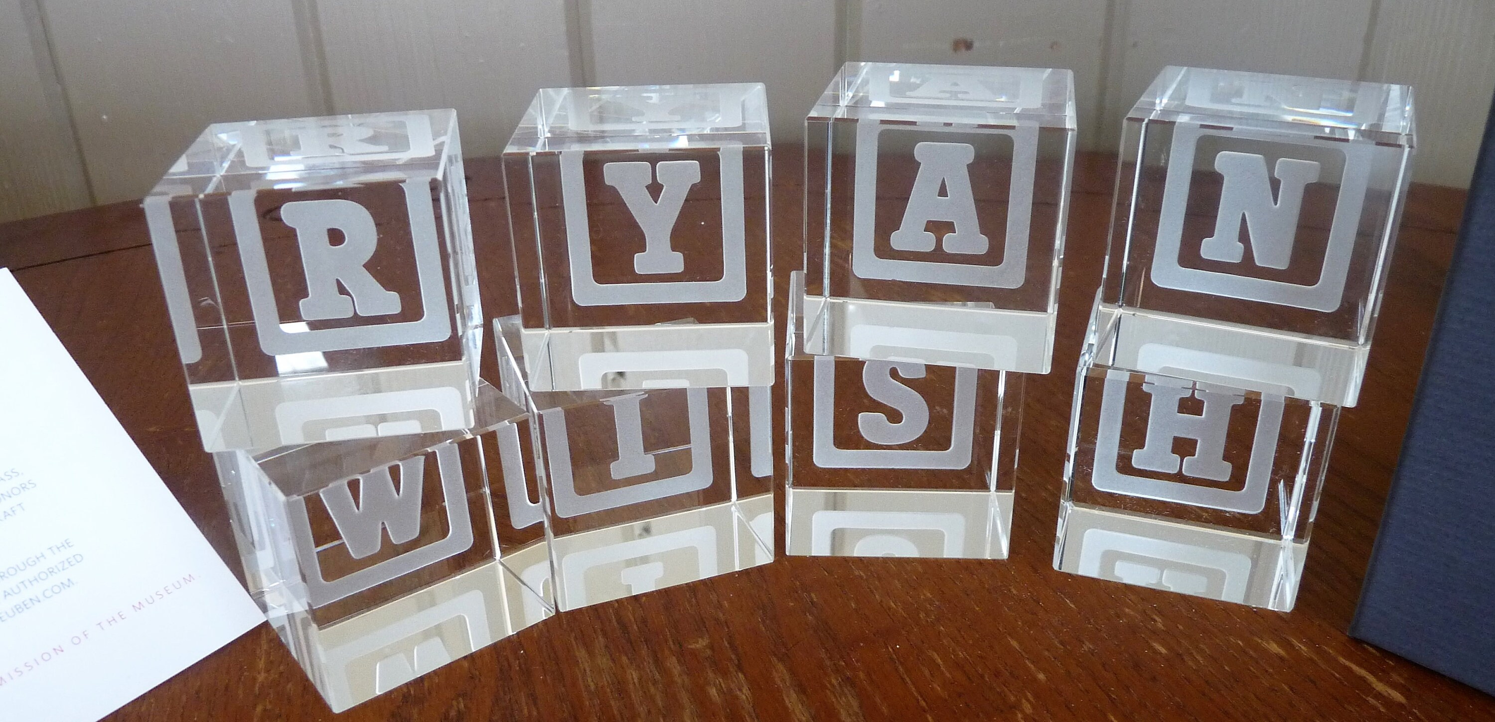 Signed Steuben Art Glass CHOICE of LETTERS : | Etsy