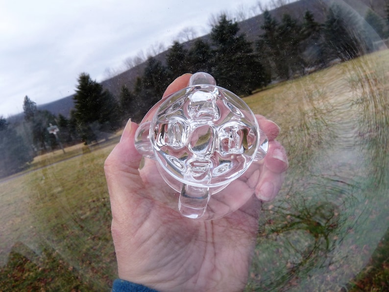 STEUBEN Crystal American Art Glass CENTERPIECE Pedestal | Etsy