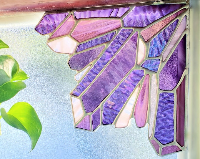 Amethyst Crystal Cluster, Crystal Corner, Stained Glass, Window, Purple ...