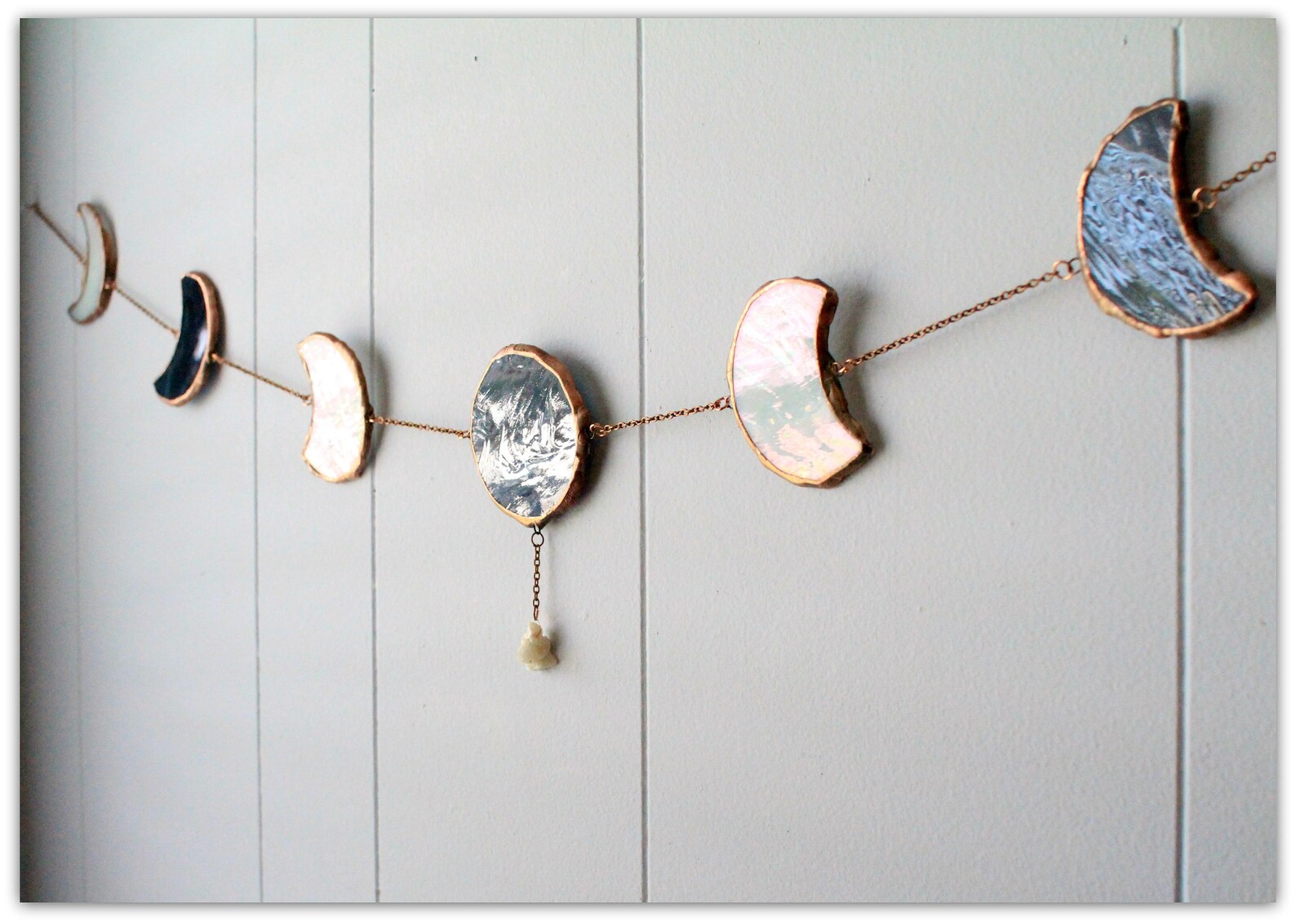 Pick Your Color Full Celestial Moon Phase Stained Glass Moon - Etsy