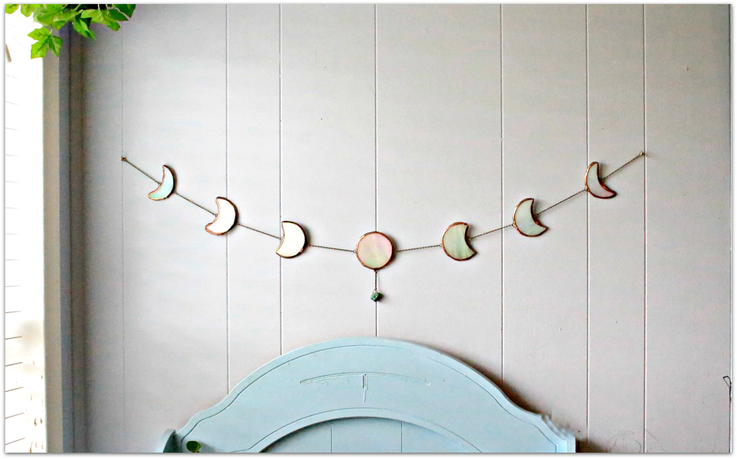 Pick Your Color Full Celestial Moon Phase Stained Glass Moon - Etsy