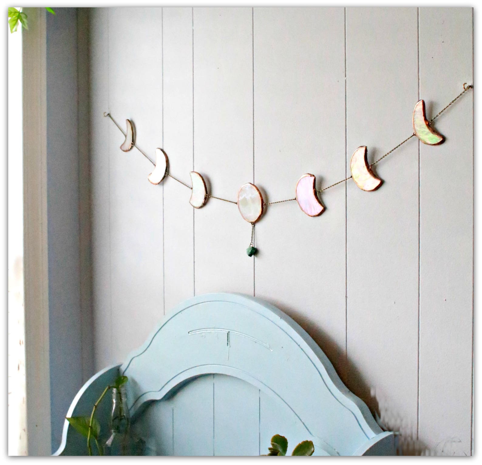 Pick Your Color Full Celestial Moon Phase Stained Glass Moon - Etsy