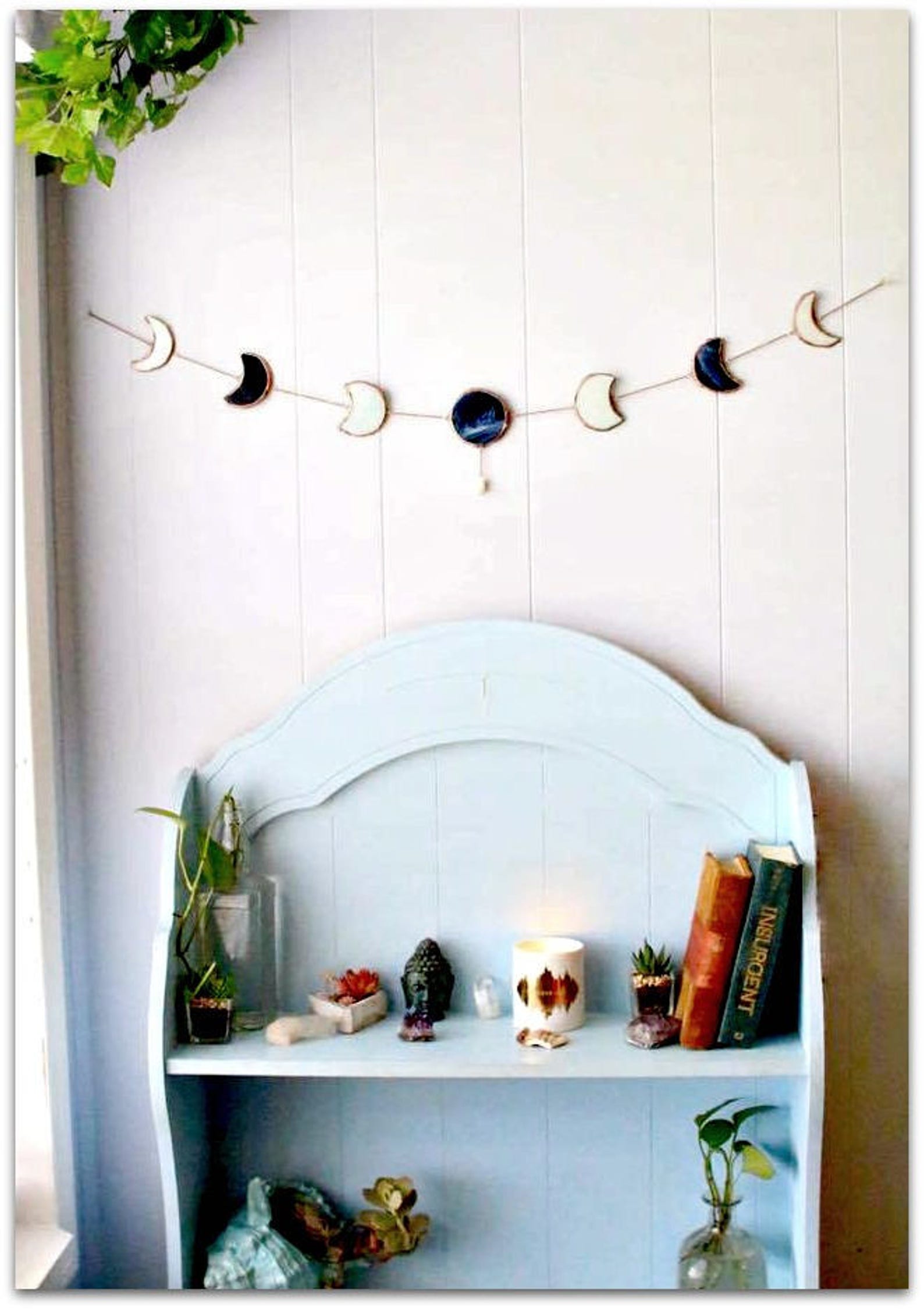 Pick Your Color Full Celestial Moon Phase Stained Glass Moon - Etsy