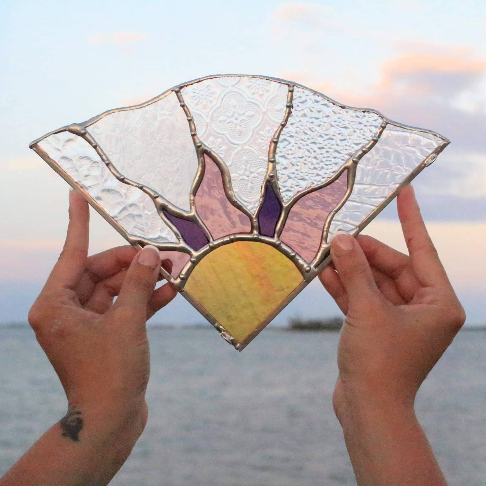 The Boho Sunset Corner Sun Stained Glass Karma Bar Corner - Etsy Australia