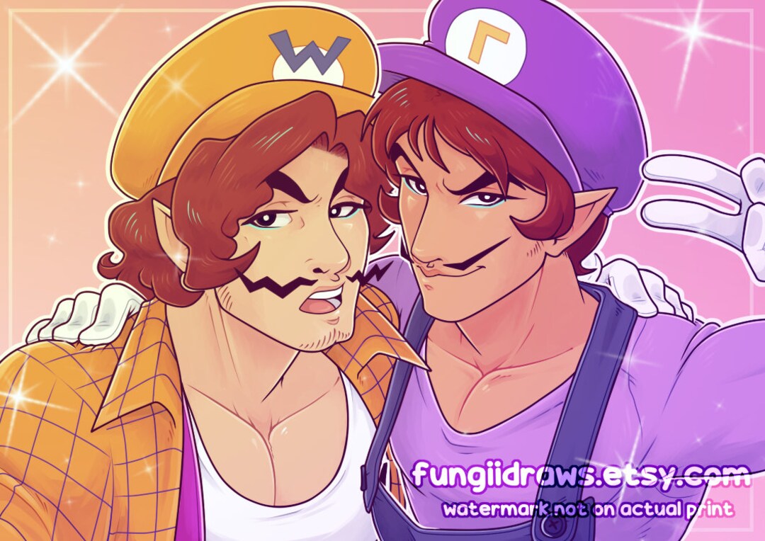 Soft Wah (wario + Waluigi) A5 Print - Etsy
