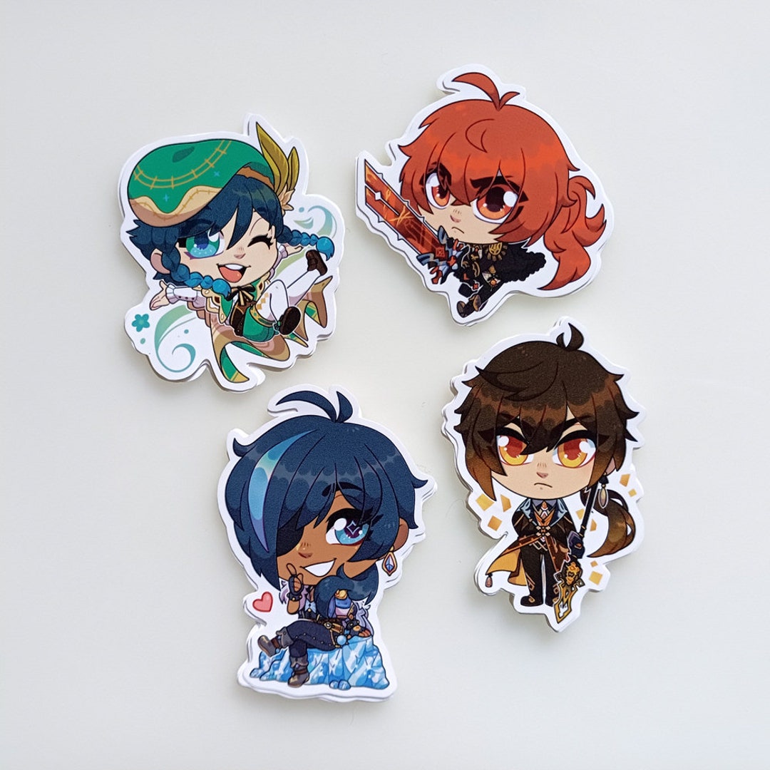 Genshin Impact Vinyl Stickers - Etsy
