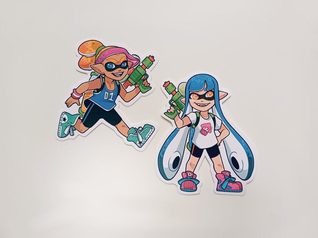 Splatoon Inkling Vinyl Stickers - Etsy