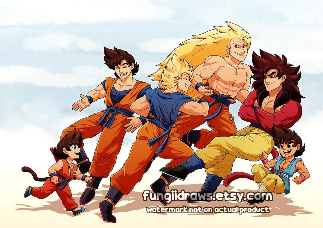 Fanart Prints (A5) [DBZ, Monster Hunter] - Etsy