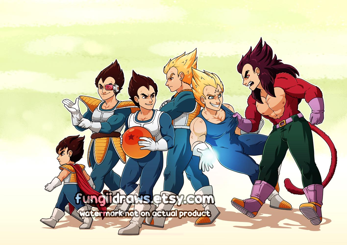Fanart Prints (A5) [DBZ, Monster Hunter] - Etsy