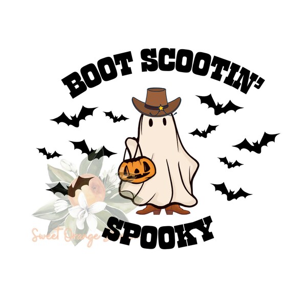 Boot Scootin Spooky Png - Etsy