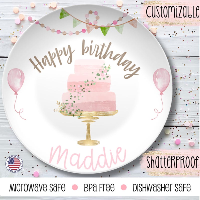 Birthday Plate - Etsy