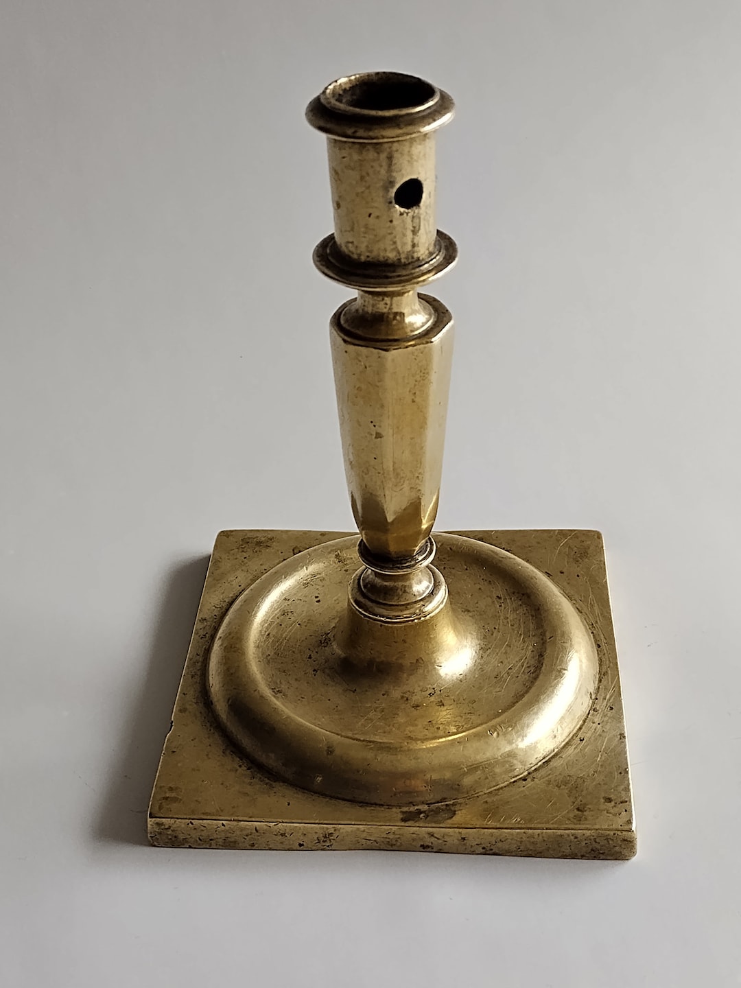 A Beautiful Late 17th Century Spanish Brass Candlestick, Circa 1690/ ...