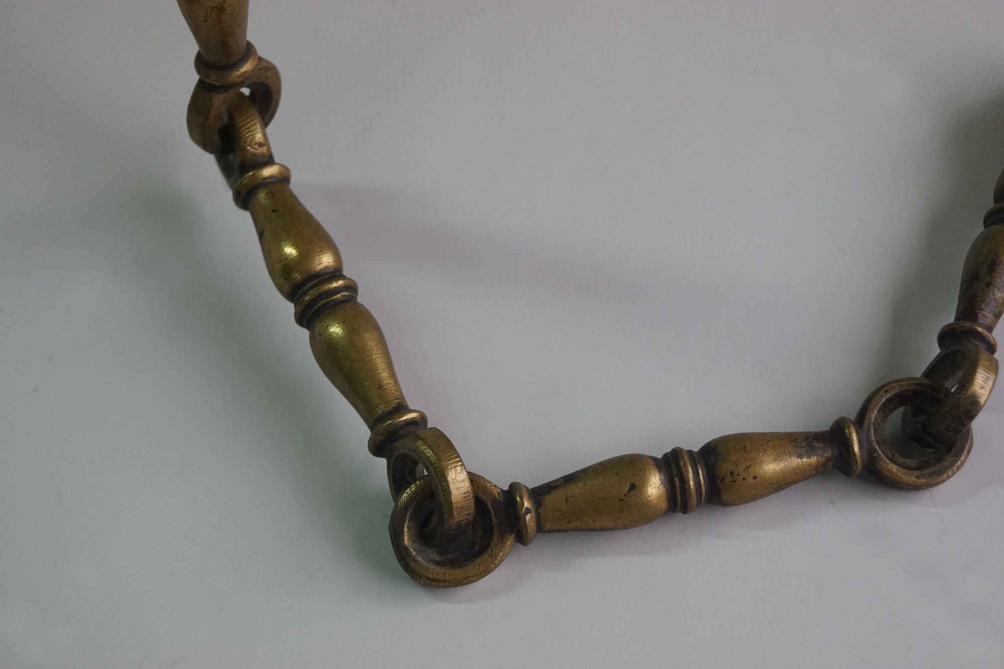 Antique, Hand-forged Bronze Chain, Dutch Colonial (indonesia), Probably ...