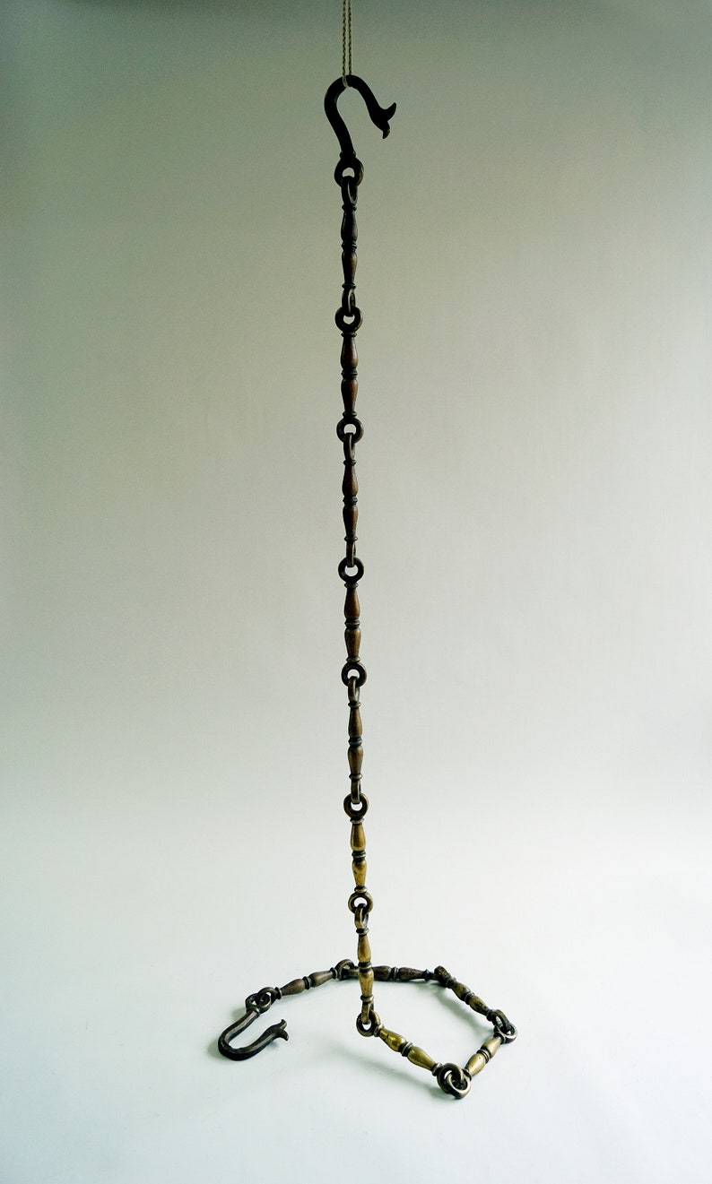 Antique, Hand-forged Bronze Chain, Dutch Colonial (indonesia), Probably ...