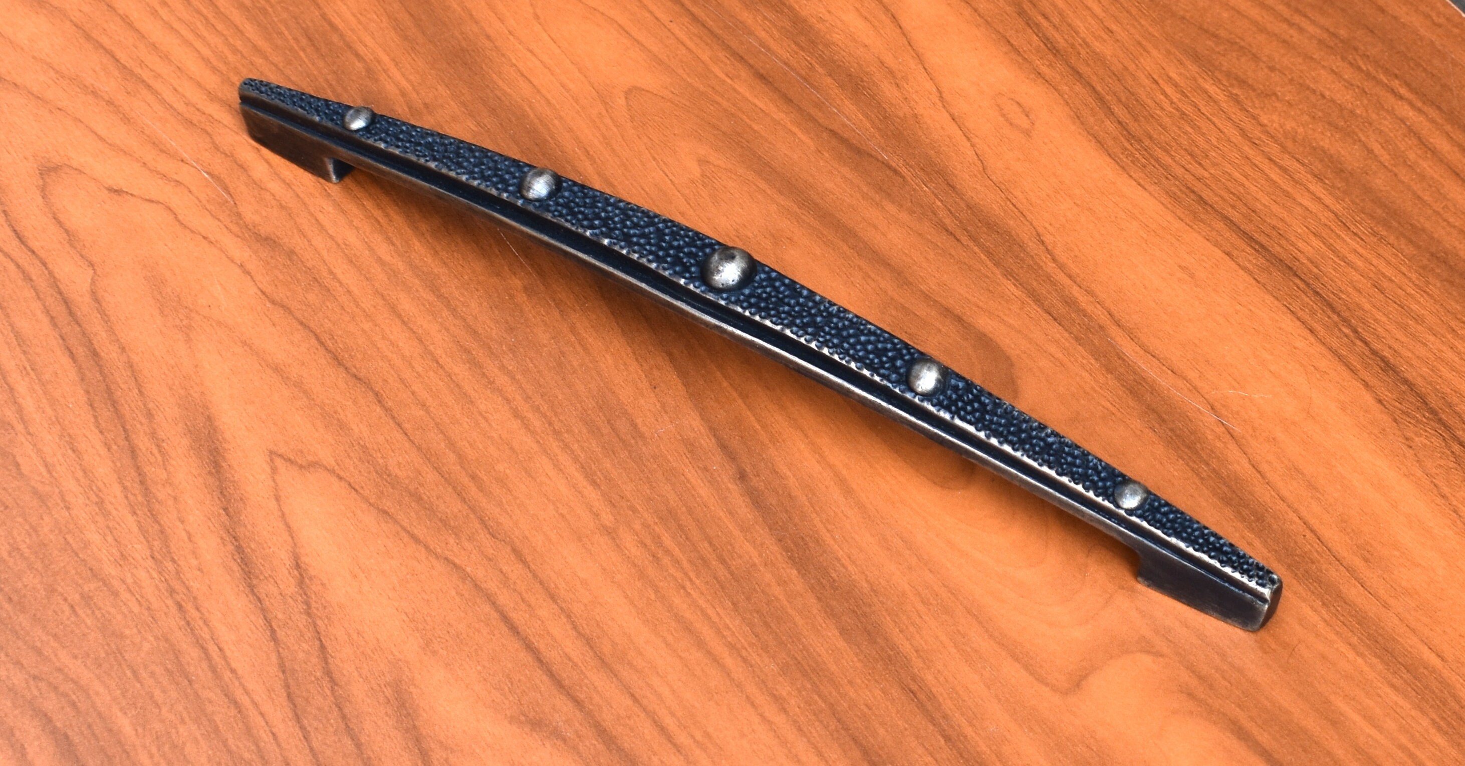 8 Dimpled Rivet Pull Rustic Industrial Drawer Pull - Etsy