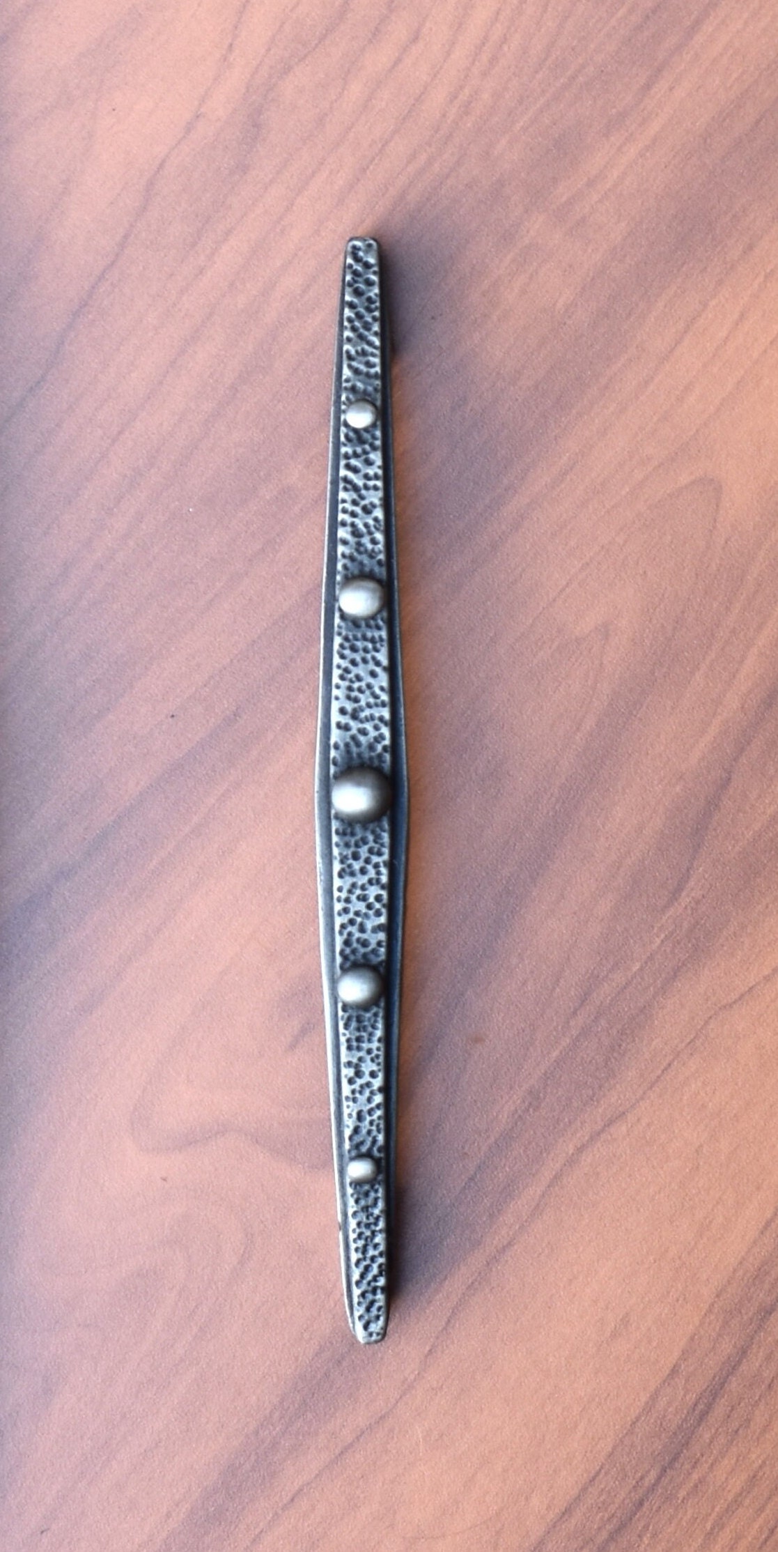 5 Dimpled Rivet Drawer Pull, Rustic Industrial Drawer Pull, Modern ...