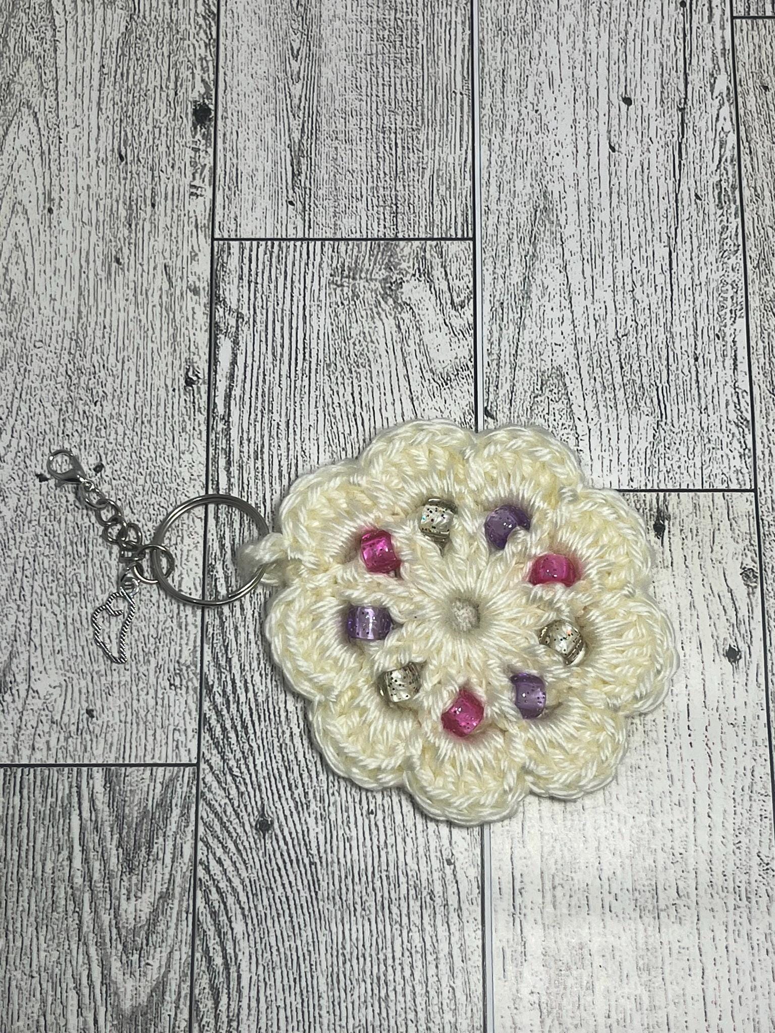 Fidget Flower Keychains, Crocheted, Anxiety, Autism, ADHD, Sensory ...