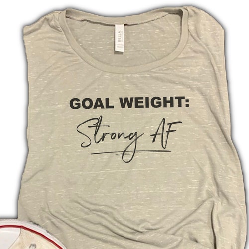 Goal Weight Strong AF Women's Workout Muscle Tank Womens - Etsy Canada