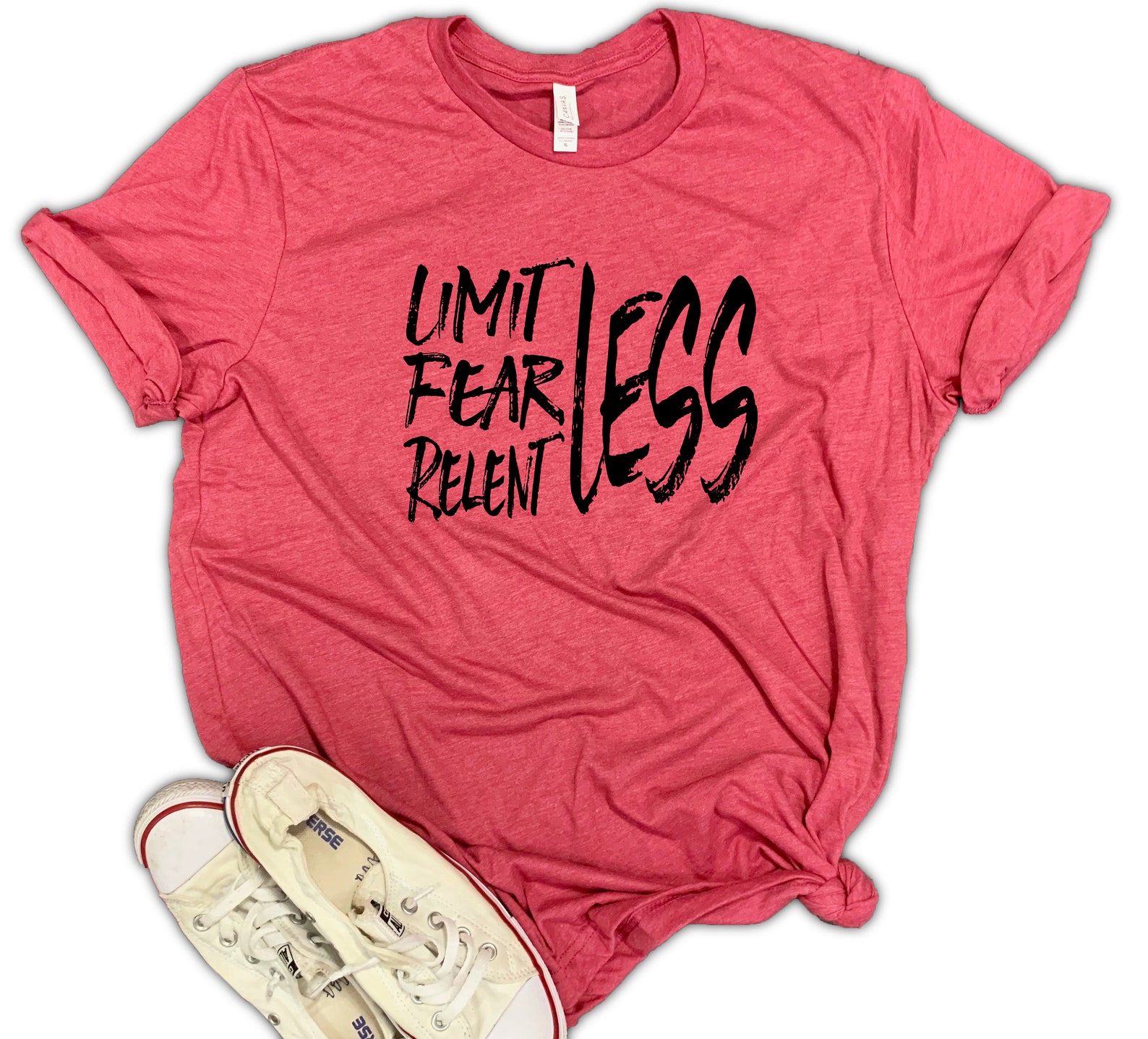 Limitless Fearless Relentless Unisex Soft Blend Shirt, Motivational ...