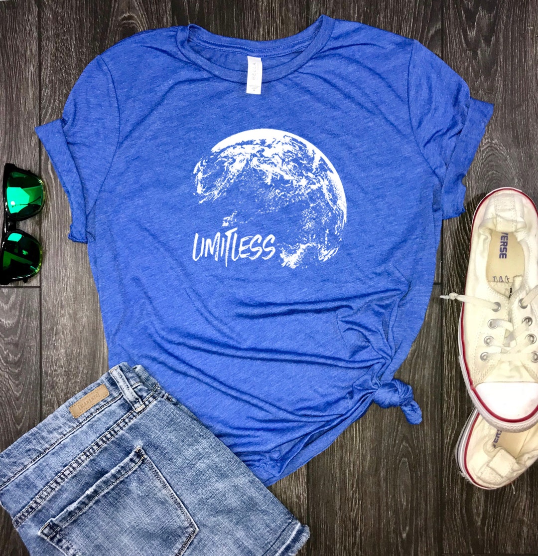 Women's Limitless World Shirt, Motivational Shirt, Inspirational Shirt ...