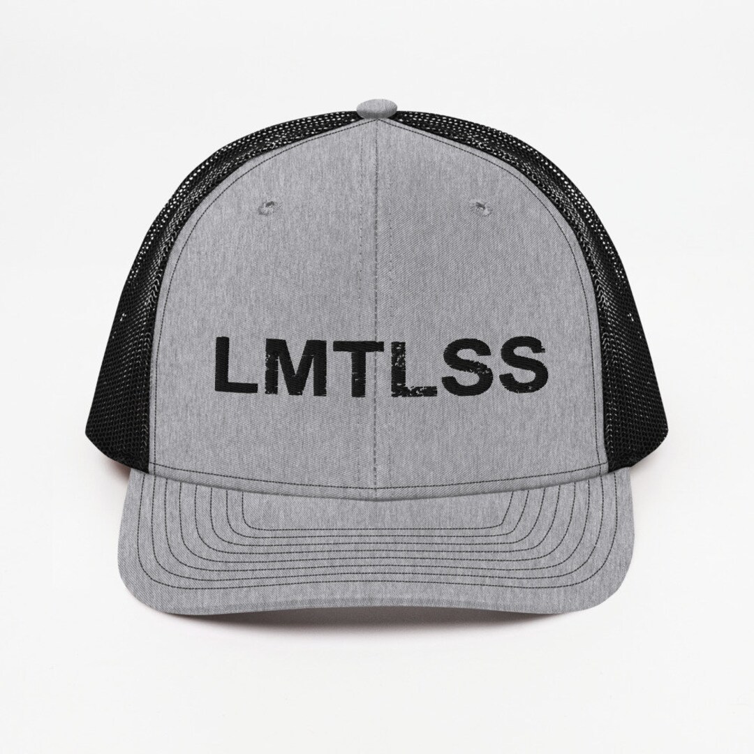 Limitless Motivational Embroidered Trucker Cap - Inspirational Hat ...