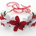 Christmas Poinsettia Flower Crown Holiday Flower Headband - Etsy