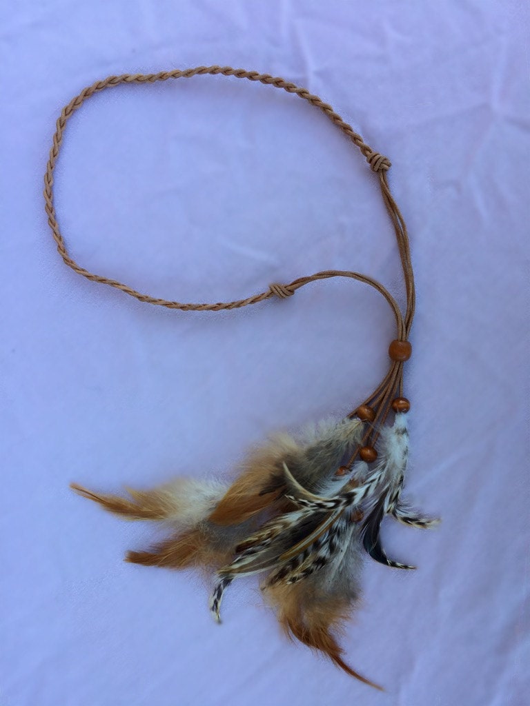 Feather Headband Feather Extensions Natural Feathers | Etsy