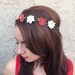 Christmas Small Poinsettia Flower Crown Holiday Flower Headband Flower ...