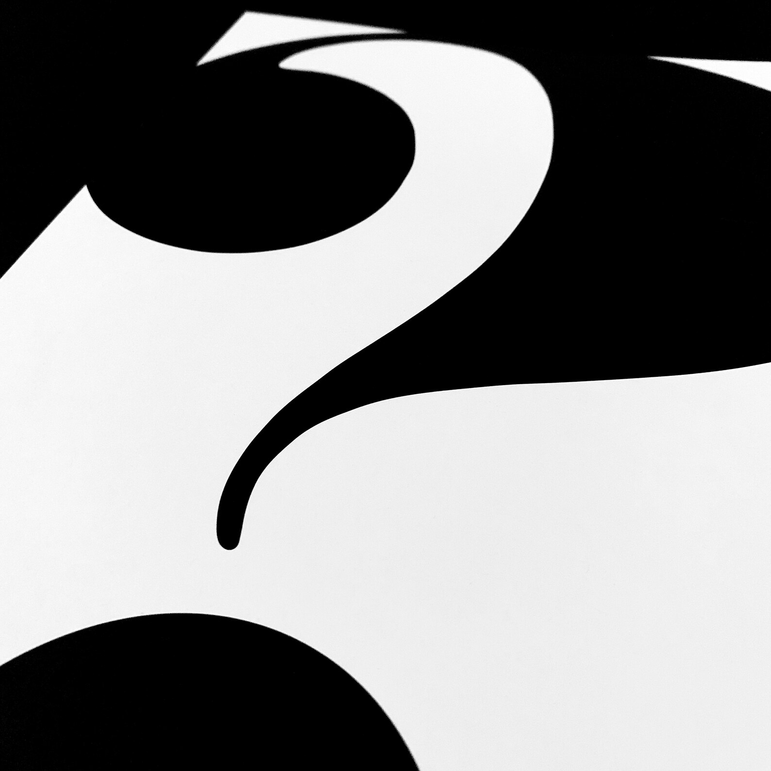 Question Mark Wall Print, Typography Print, Cool Wall Art, Black and ...
