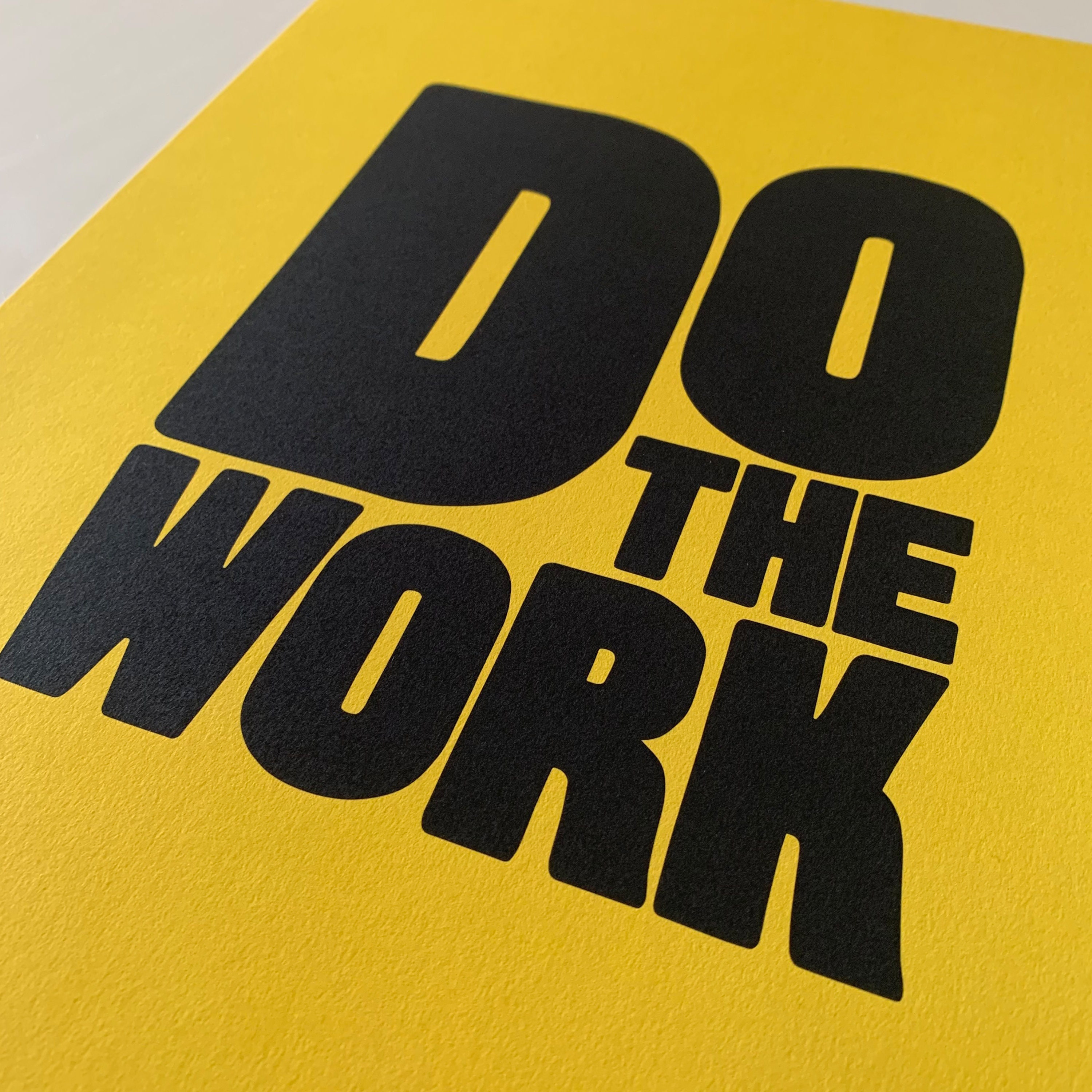Do the Work, Wall Art, Typography Print, Typography Wall Art, Quote ...