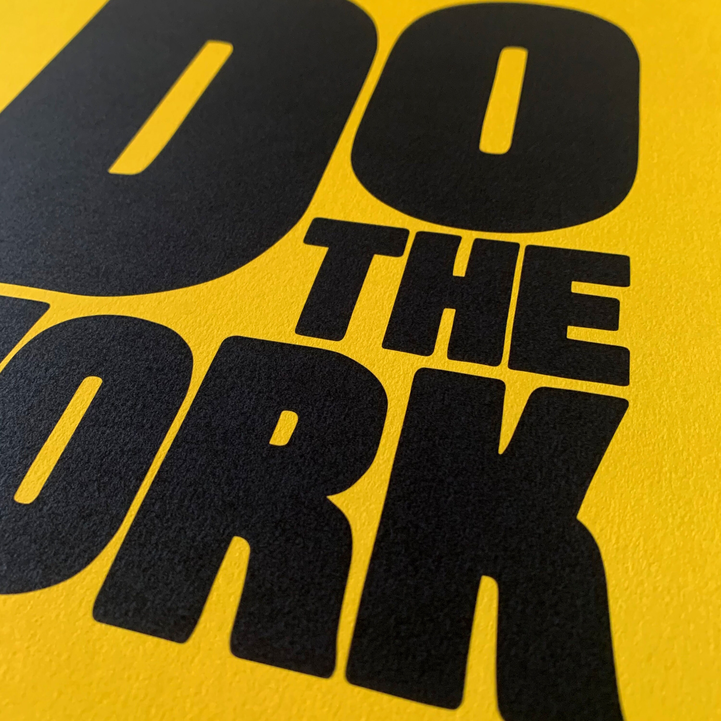 Do the Work, Wall Art, Typography Print, Typography Wall Art, Quote ...