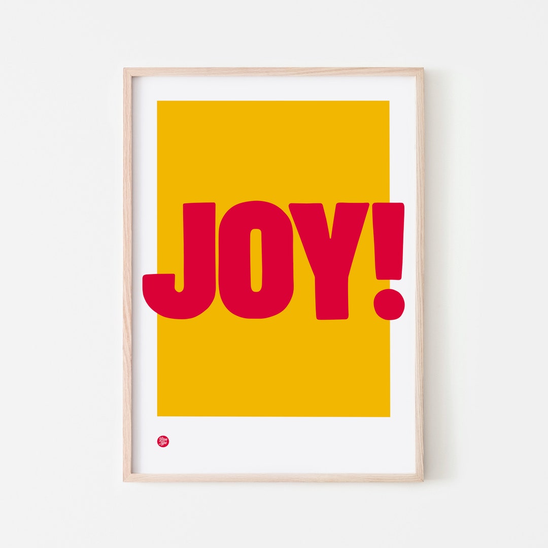 Word Art Print, Wall Art, Typography Art, Colourful Print, Uplifting ...