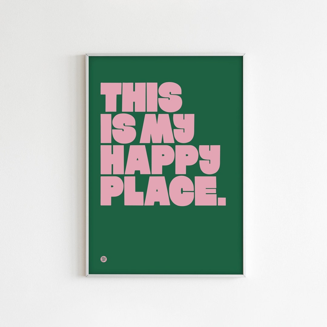 This is My Happy Place, Wall Art Print, Gallery Wall Art, Home Art ...