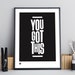 You Got This Wall Print Typography Print Cool Typography - Etsy