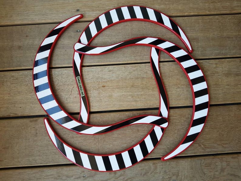 Buugeng Black and Withe Chose Your Shape and Edge Collor Flow | Etsy