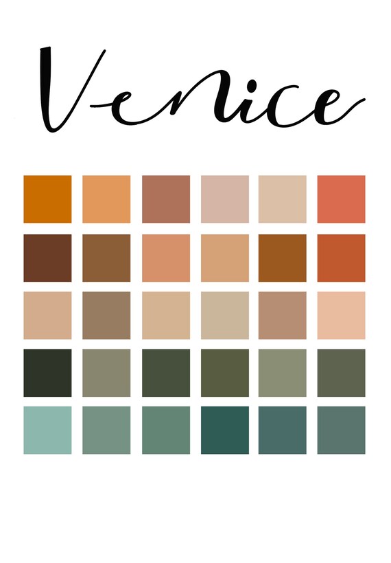 Venice Procreate Color Palette Procreate Swatches Ipad - Etsy