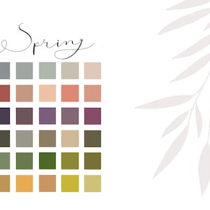 4 SEASONS BUNDDLE Procreate Color Palette / Procreate Palette/ iPad Pro ...